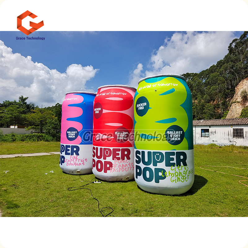 Cold Air Inflatable Beer Can Replicas PVC Inflatable Bottle Can Models