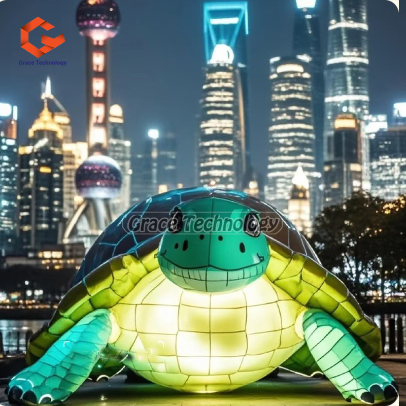 Inflatable Ninja Turtle Mascot Costume Walking Effect Cartoon Animation ...