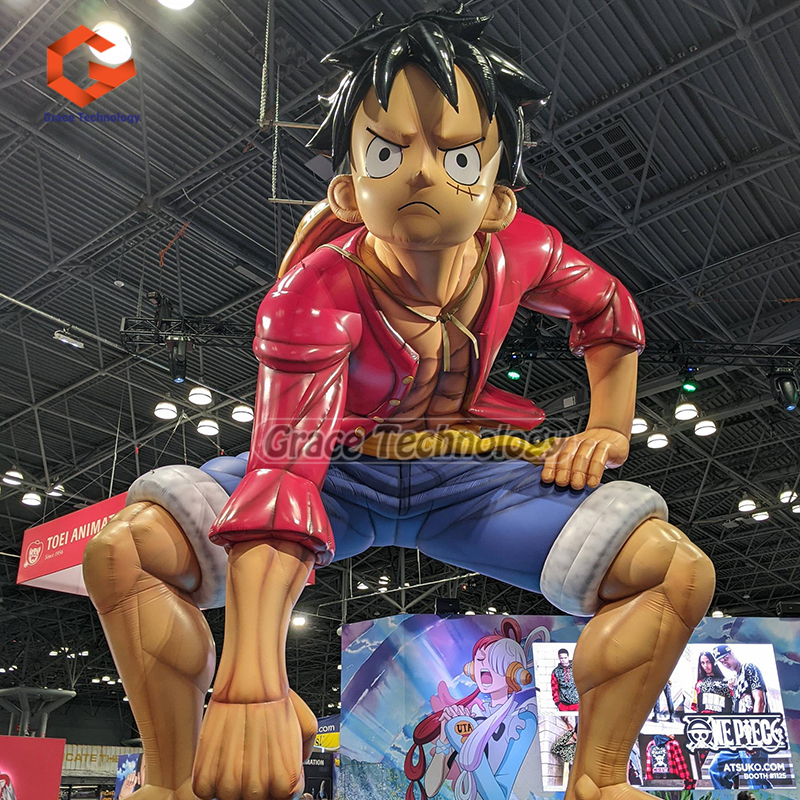 Giant Inflatable Luffy Cartoon Figures Japanese Action Anime Character ...