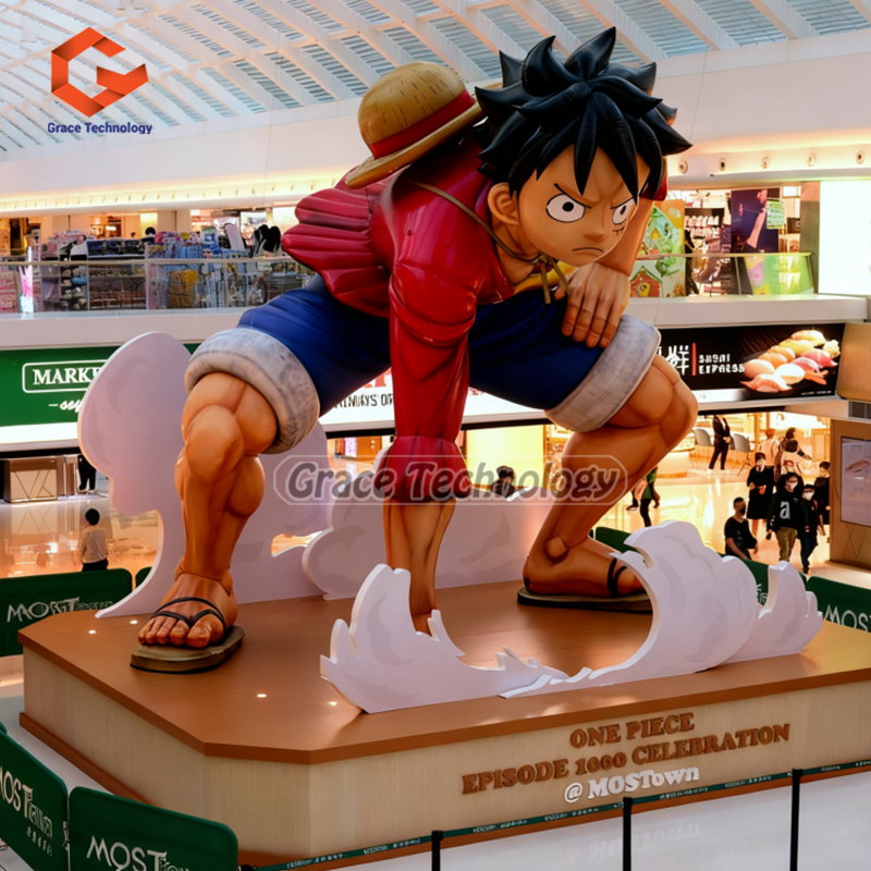 Giant Inflatable Luffy Cartoon Figures Japanese Action Anime Character ...